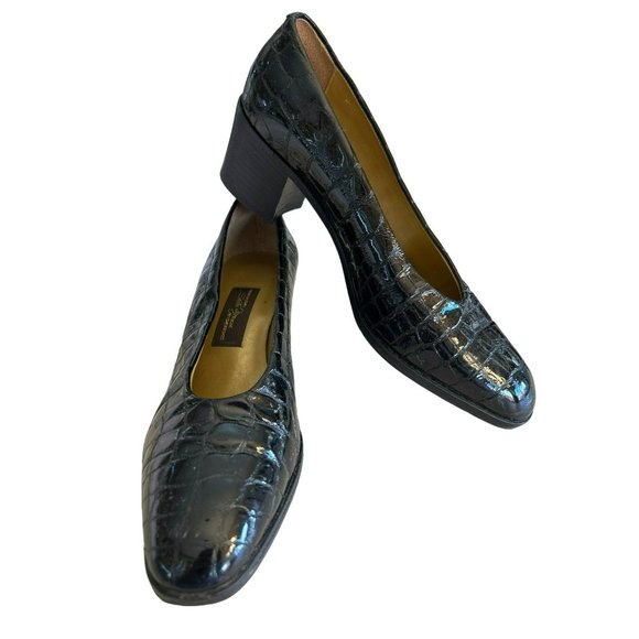 Sesto Meucci | Shoes | Sesto Meucci Navy Blue Womens Crocodile Print ...